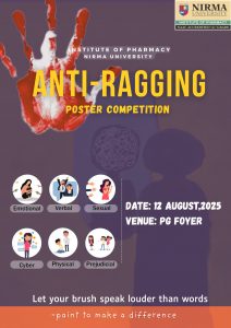 Anti-ragging Poster Competition 2025 - Institute of Pharmacy